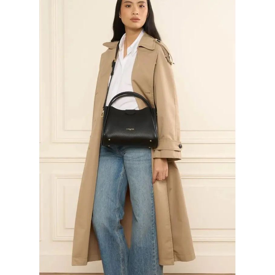 Sac à Main Lancaster Ida Double Noir Cuir | Sacs & Style– sportium store
